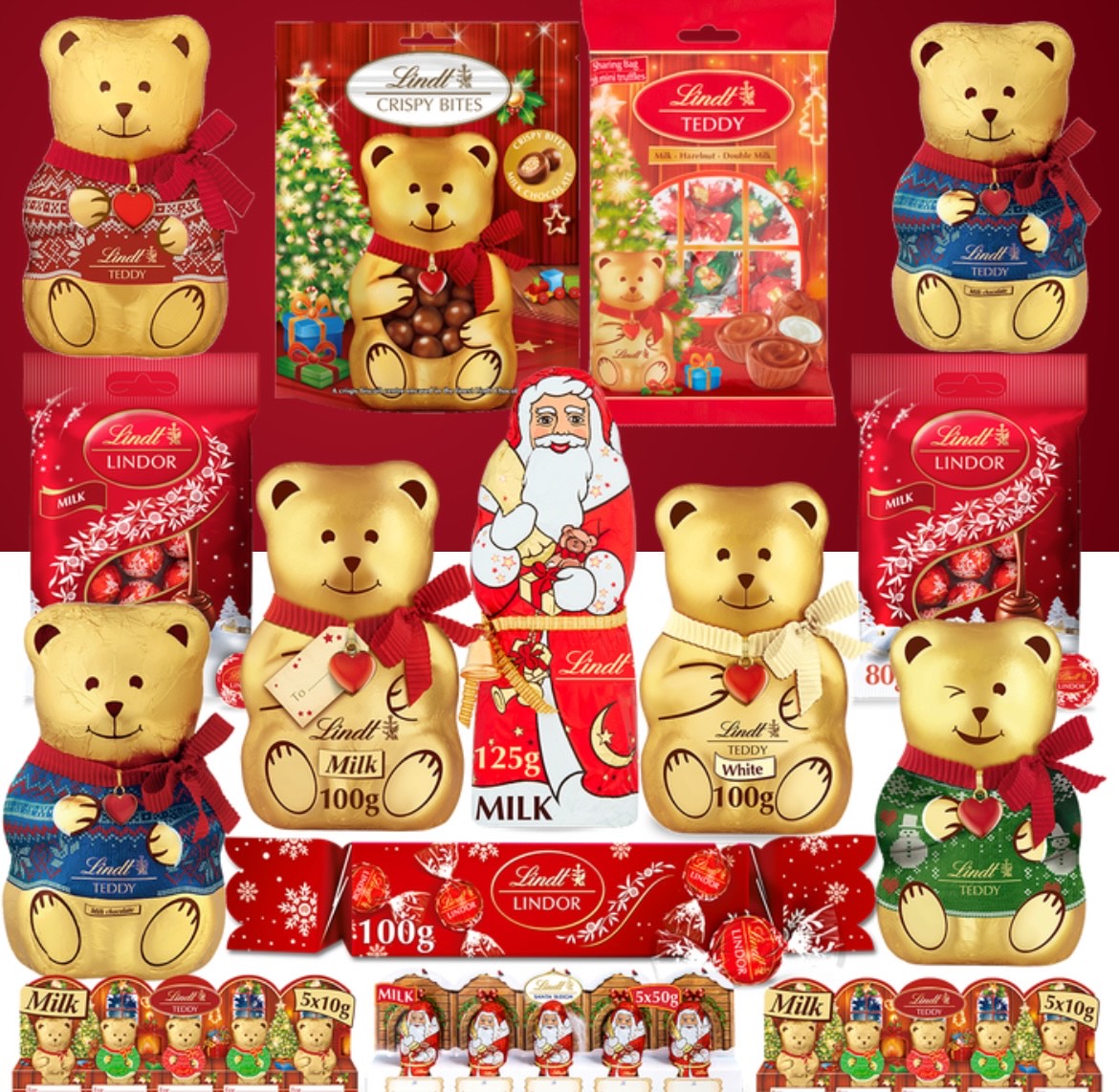 LINDT CHRISTMAS CHOCOLATE BUNDLE - Dragon Draws Ltd