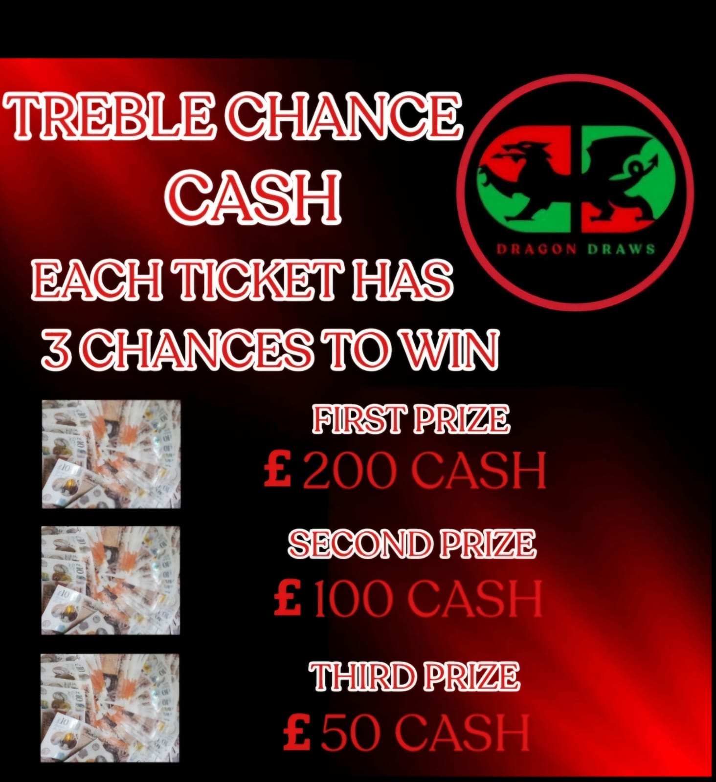 TREBLE CHANCE CASH LOW ODDS - Dragon Draws Ltd